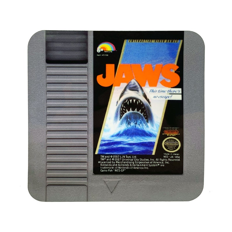 Jaws NES Coaster Video Game Coaster Nintendo Coaster Nintendo | Etsy