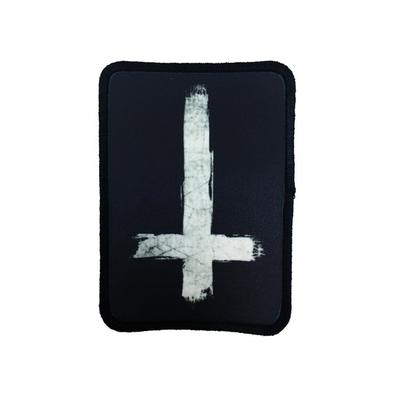 Inverted Cross Patch Anti Cross Patch Satan Patch 666 Patch | Etsy