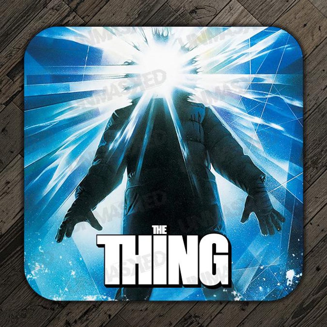 The Thing Coaster | the Thing Horror Movie Drink Coaster | Cork Back ...