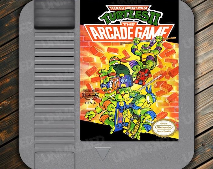 TMNT 2 NES Coaster Tmnt 2 Arcade Game Coaster Video Game Coaster ...