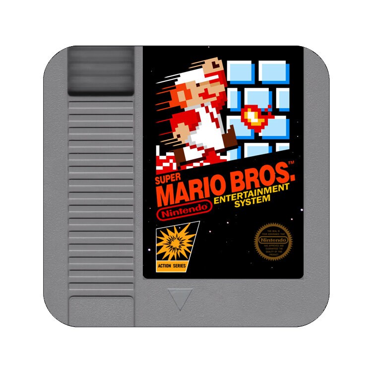 Super Mario Bros NES Coaster Video Game Coaster Nintendo - Etsy