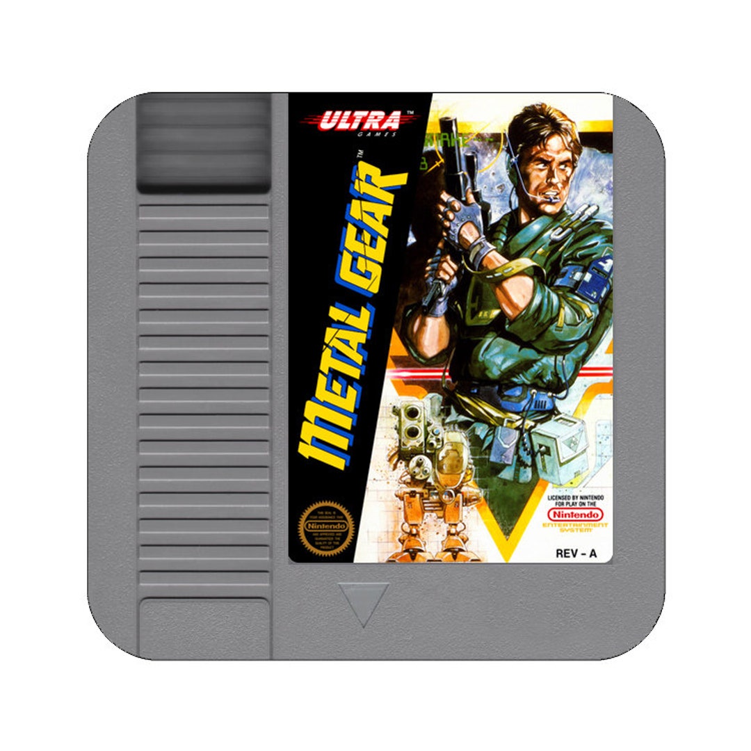 Metal Gear NES Coaster Metal Gear Drink Coaster Video Game Coaster ...
