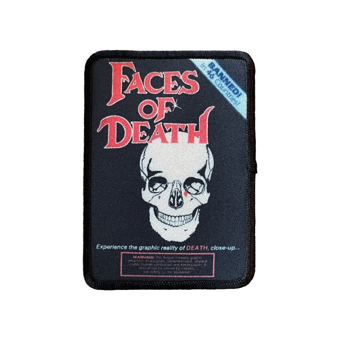 Faces of Death Patch Horror Patch Cult Horror Patch Classic Horror Patch Punk Patch Iron on ...