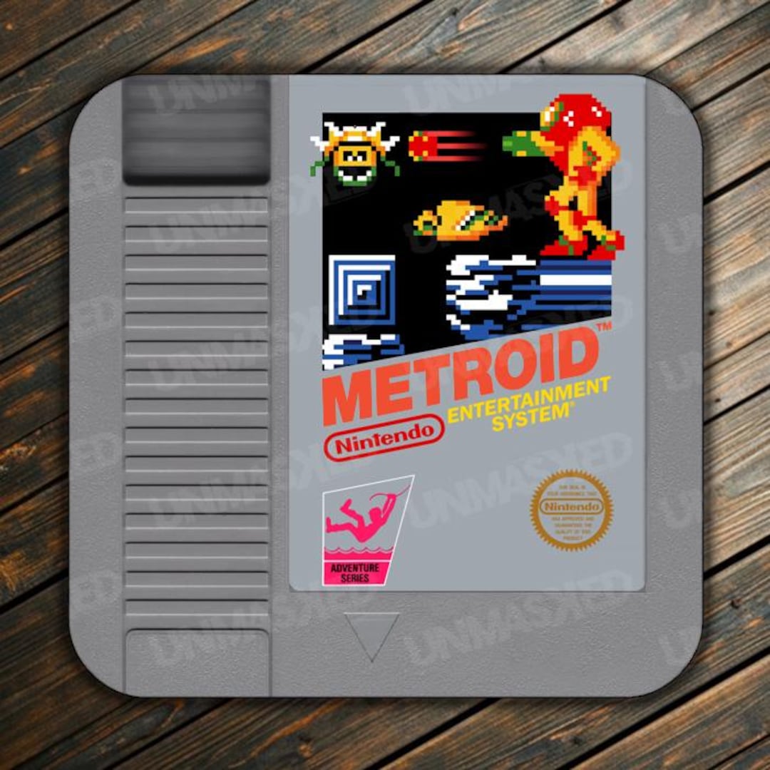 Metroid NES Coaster Video Game Coaster Nintendo Coaster Metroid Drink ...