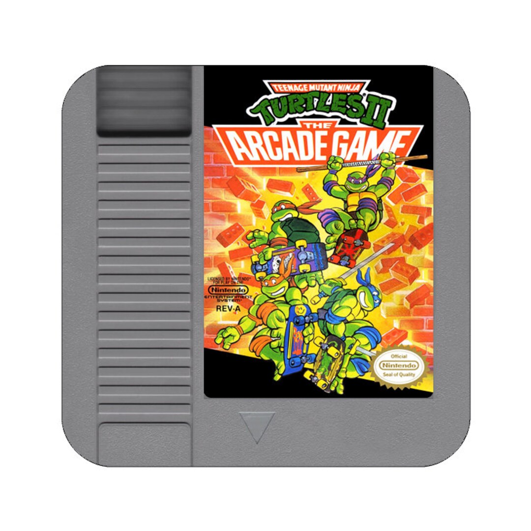TMNT 2 NES Coaster Tmnt 2 Arcade Game Coaster Video Game Coaster ...