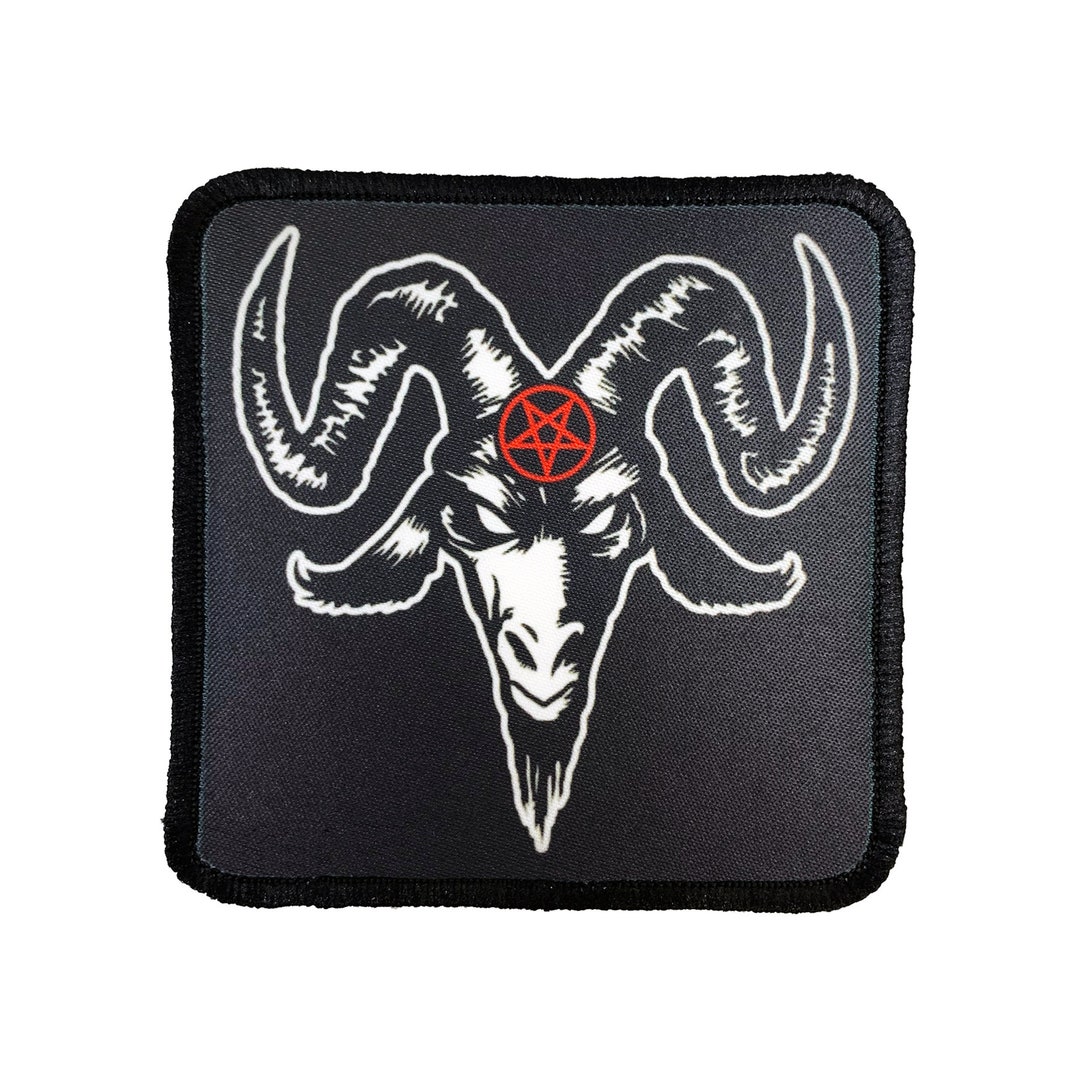 Baphomet Patch Satanic Patch 666 Patch Pentagram Patch Devil Patch Goat ...