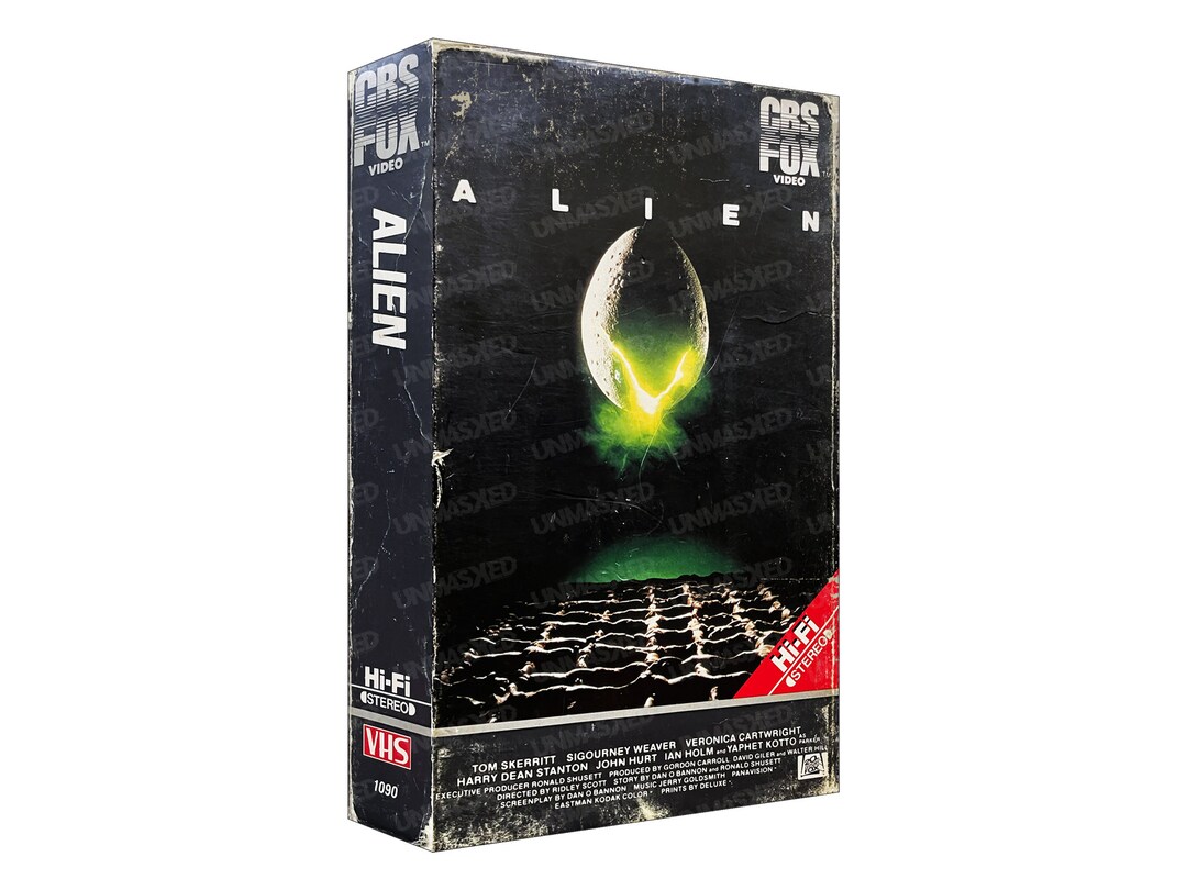 Alien Oversized VHS Alien Large Vhs Plaque Alien Jumbo Vhs Wall Art ...