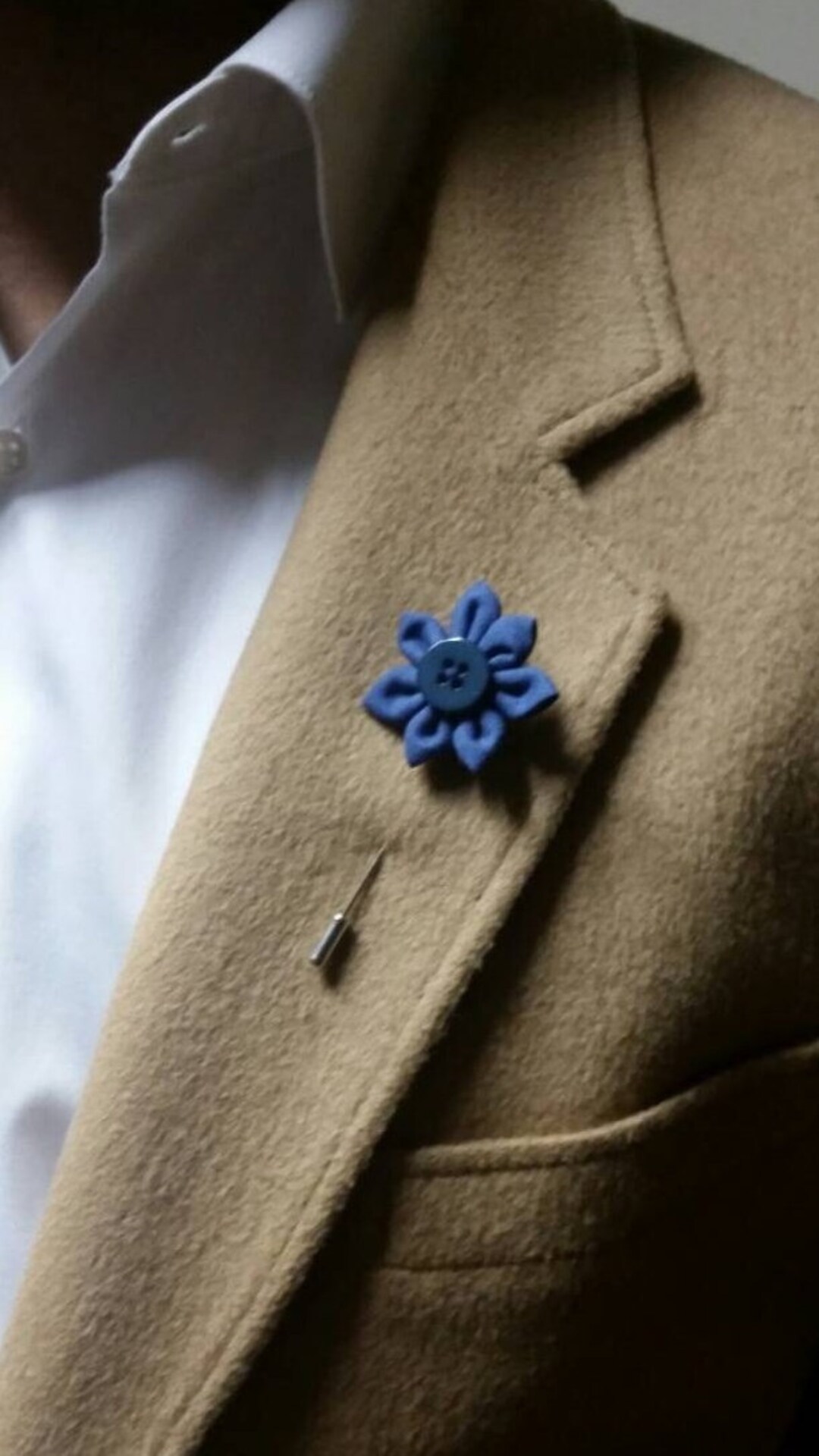 True Blue Mens Lapel Flower. Blue Lapel Flower. Flower Lapel Pin. - Etsy