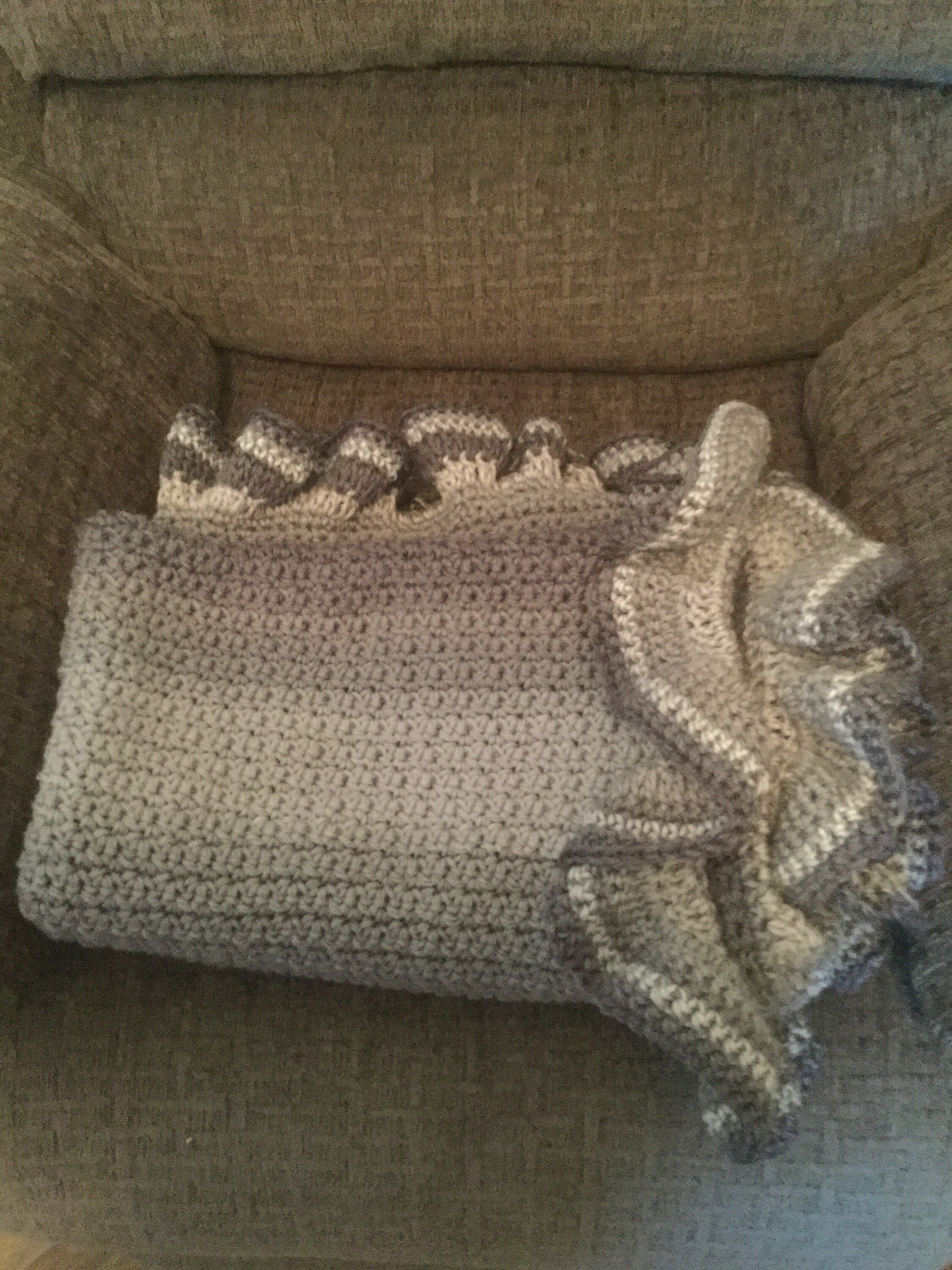 Gray Crochet Afghan - Etsy