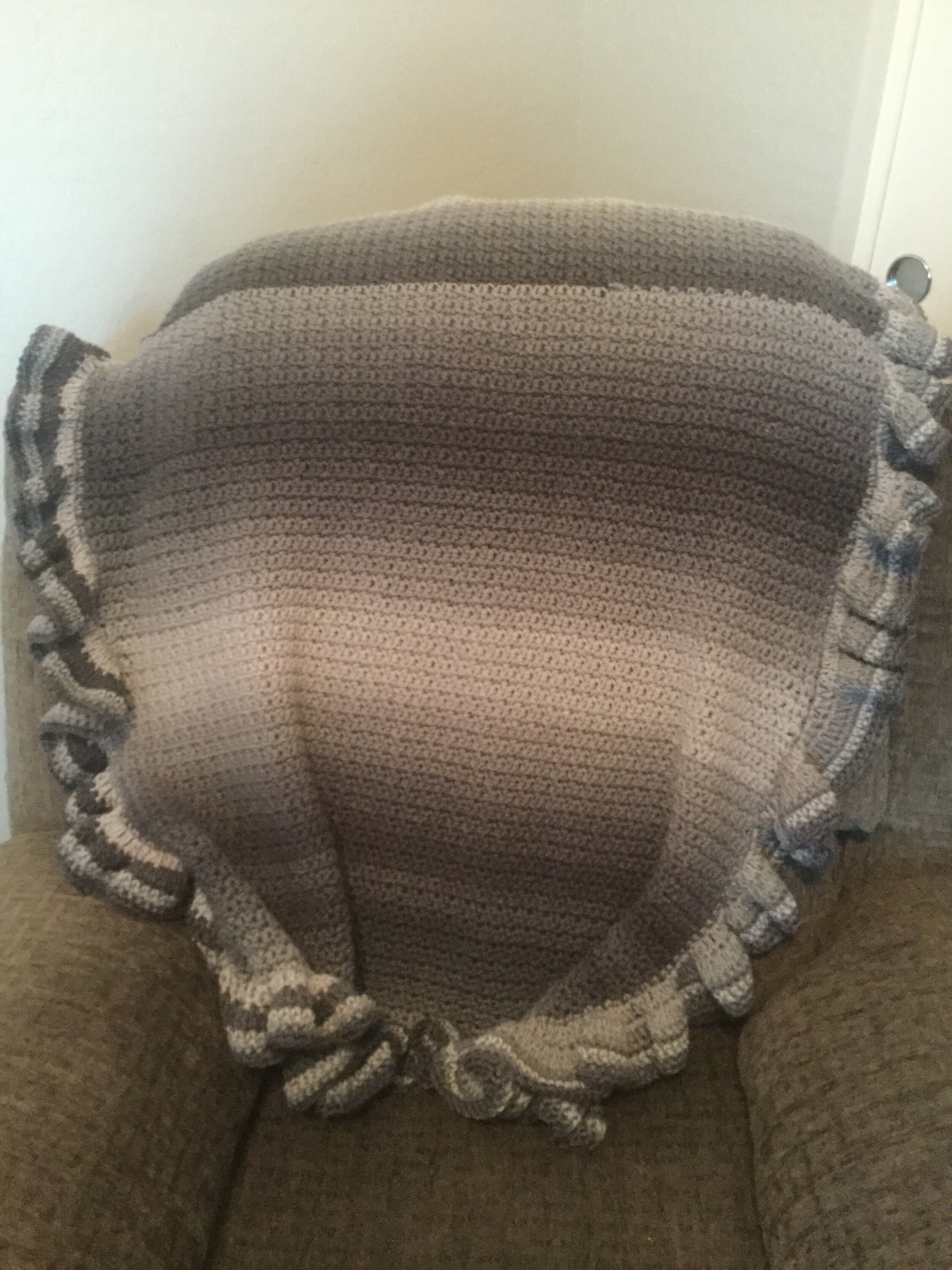 Gray Crochet Afghan - Etsy