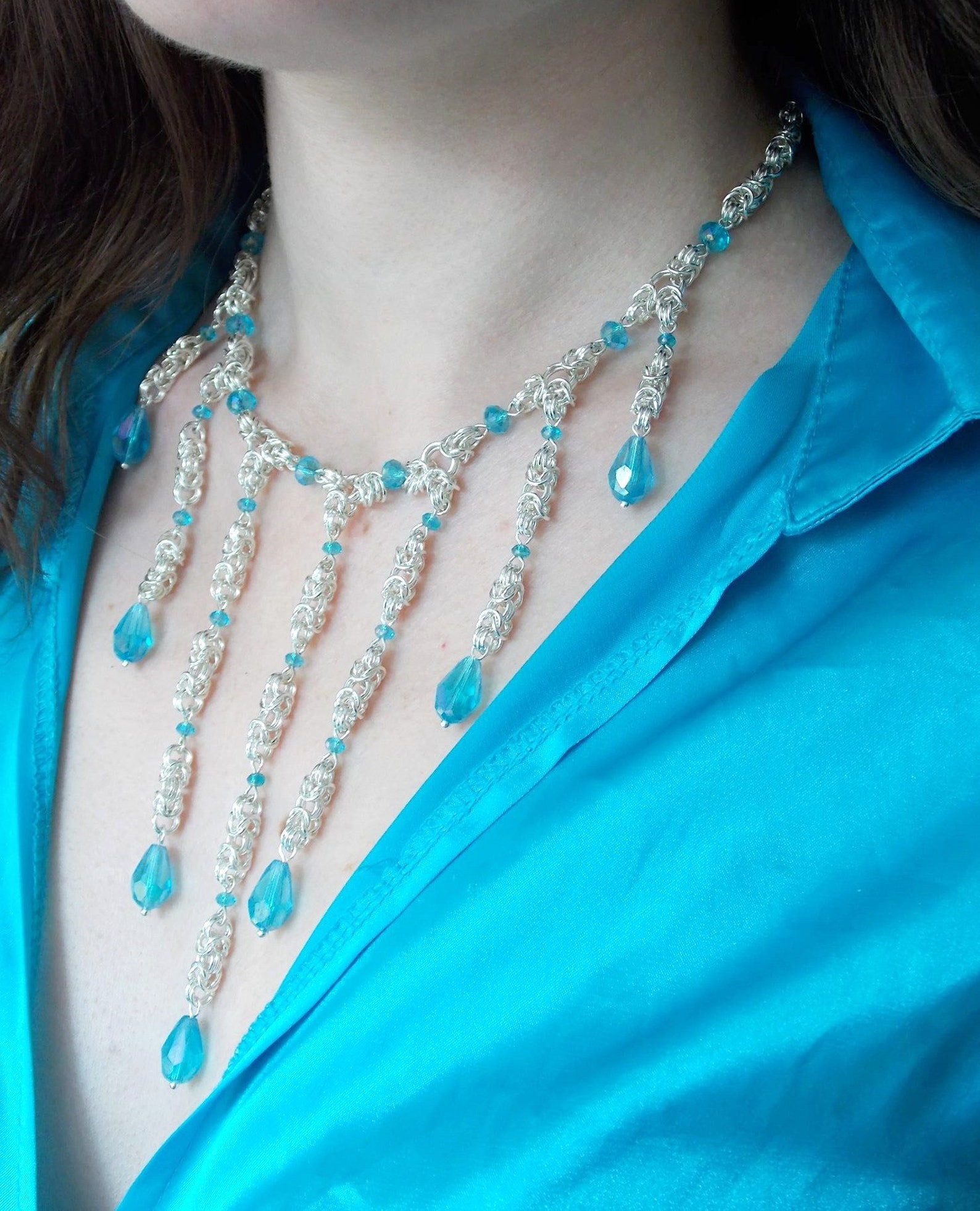 Water Drop Necklace - Etsy
