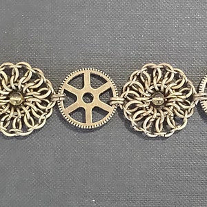 Bronze Steampunk Chainmaille Gear Bracelet With Citrine - Etsy