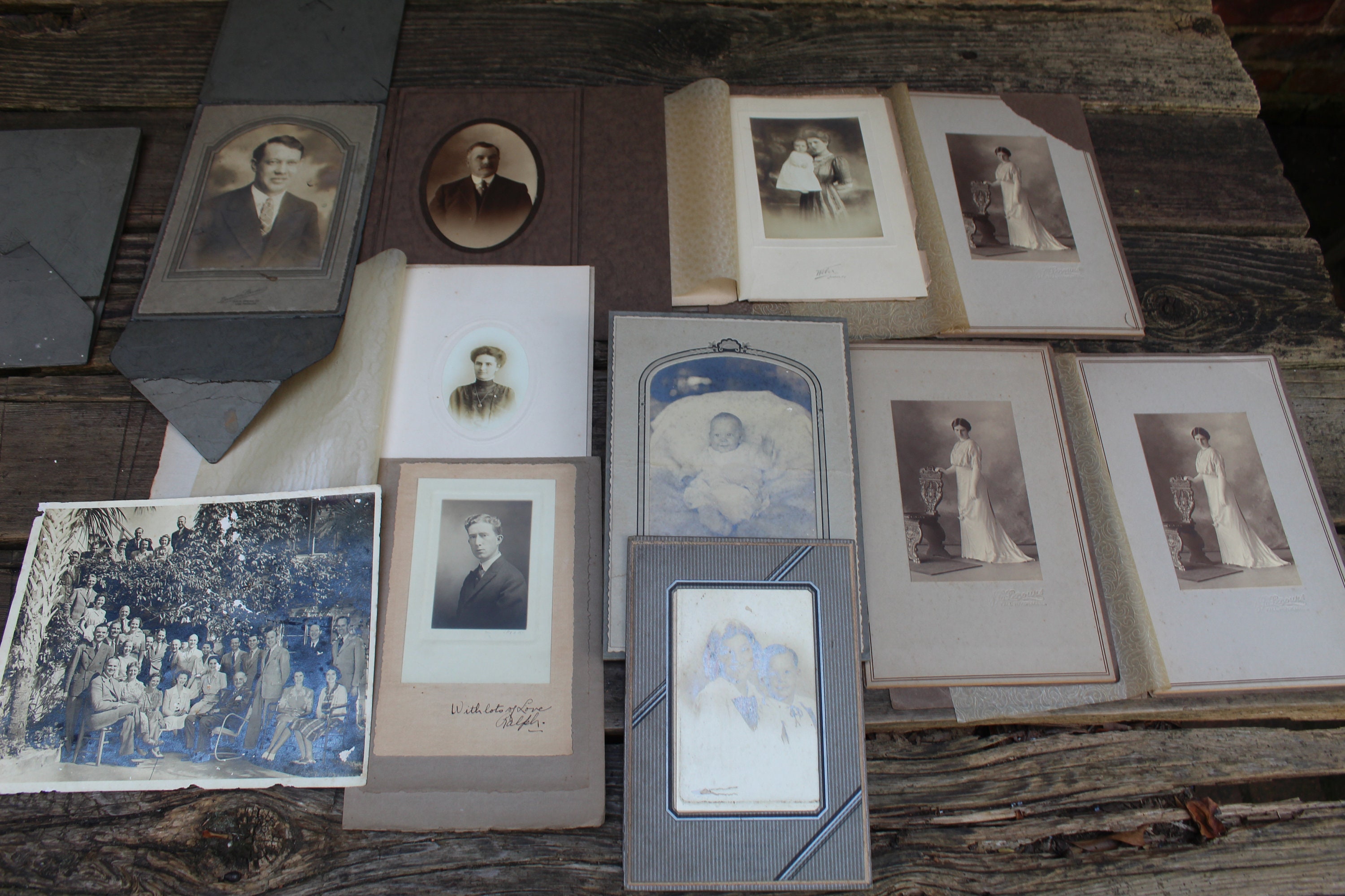 Vintage 12 Sepia Tone Photographs Embossed Chipboard Covers | Etsy