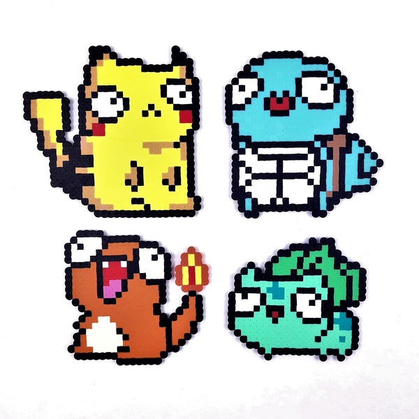 Pikachu Perler - Etsy