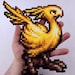 Final Fantasy, Chocobo, Perler Beads, Pixel Art, Hama Beads, Fuse Beads ...