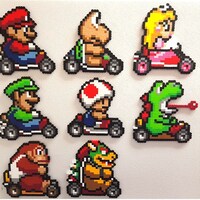 Fat Yoshi - Pixel Art - Made From Perler Beads - Etsy
