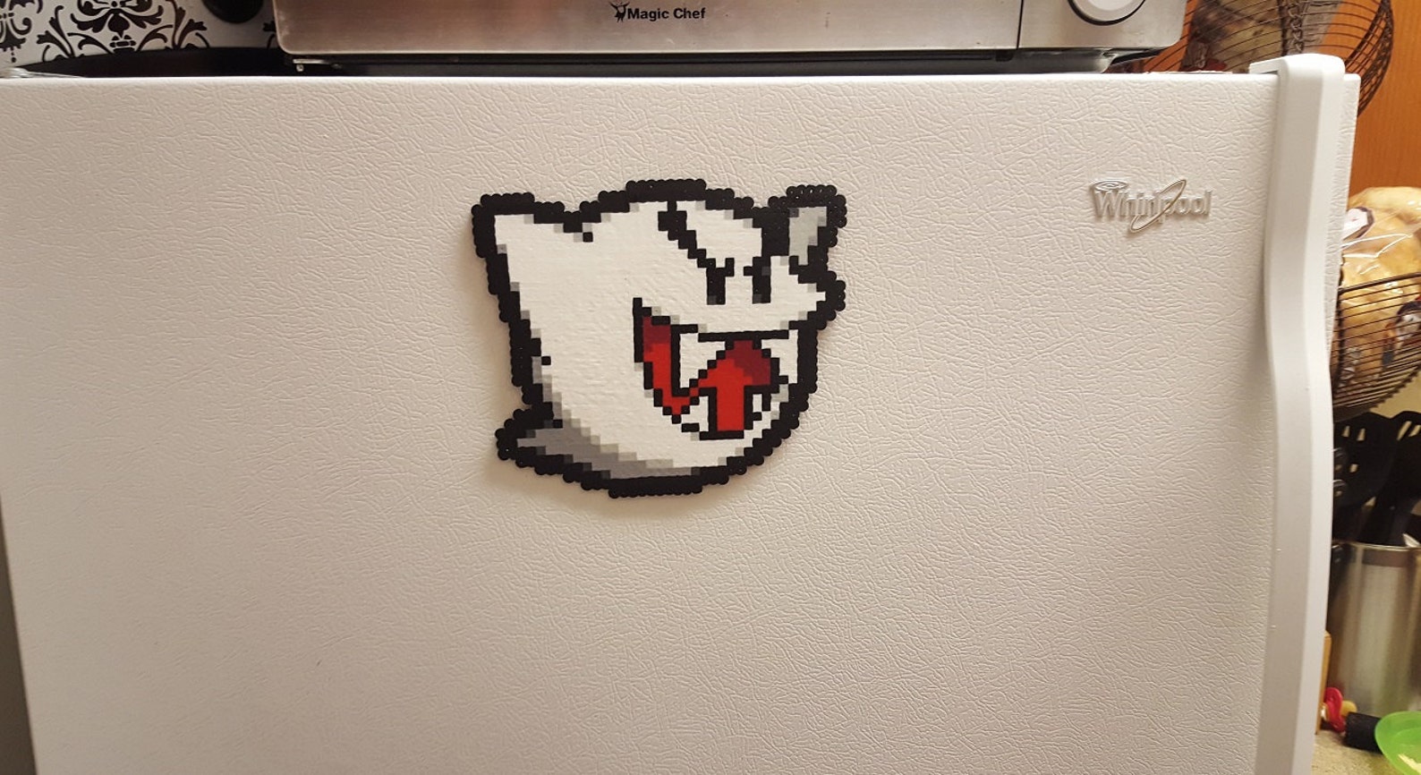 Mario Boo Perler Beads Video Game Artx Hama Beads Geek - Etsy