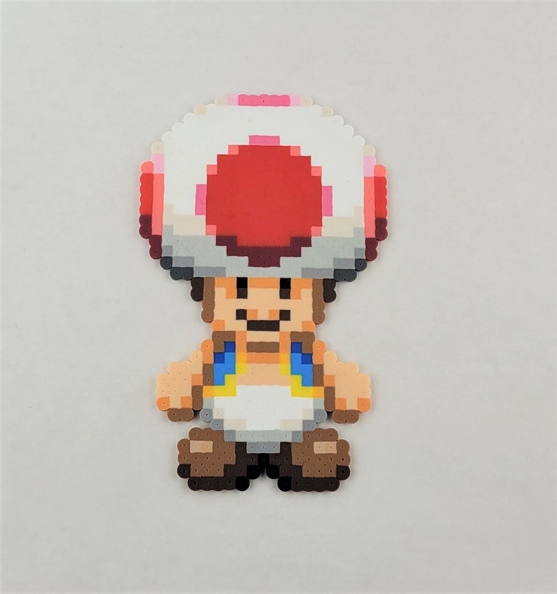 Toad Pixel Art Perler Beads Toad - Etsy