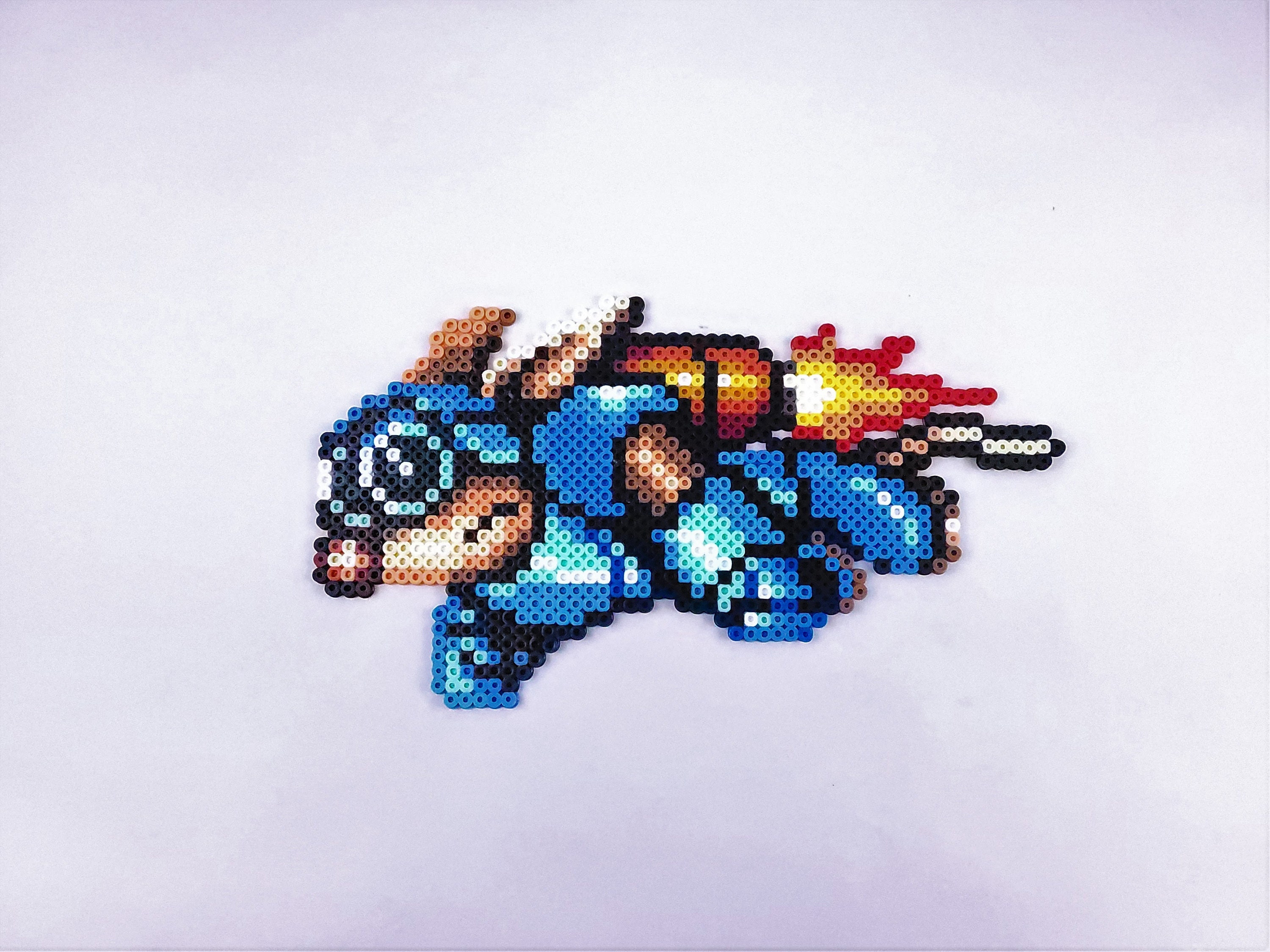 Rocket Knight, Sparkster Perler Beads, Pixel Art, Fridge Magnet - Etsy