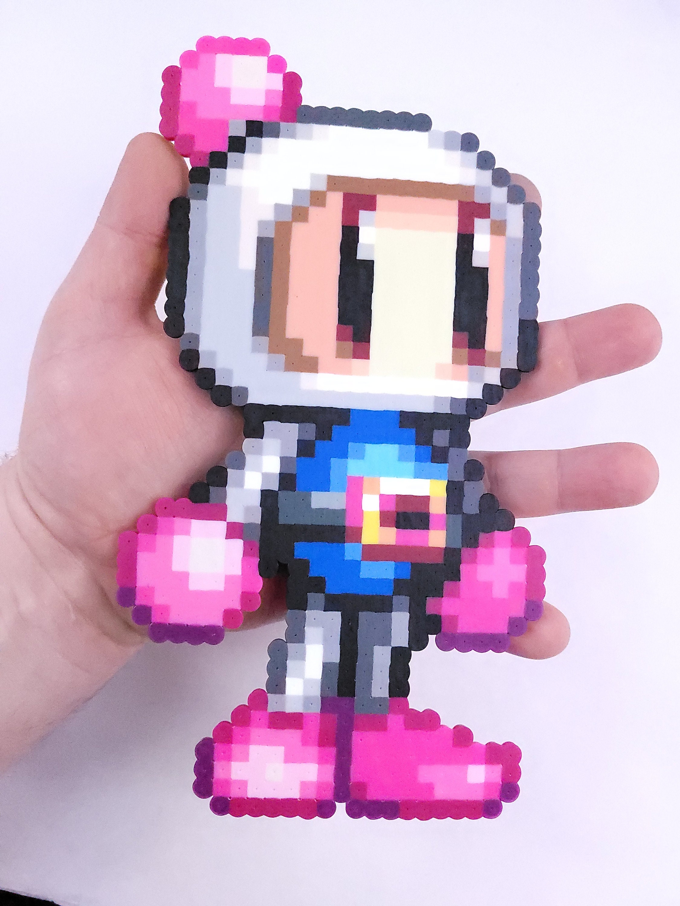 Bomberman Perler Bead Pixel Art: 8-bit Video Game Decor - Etsy