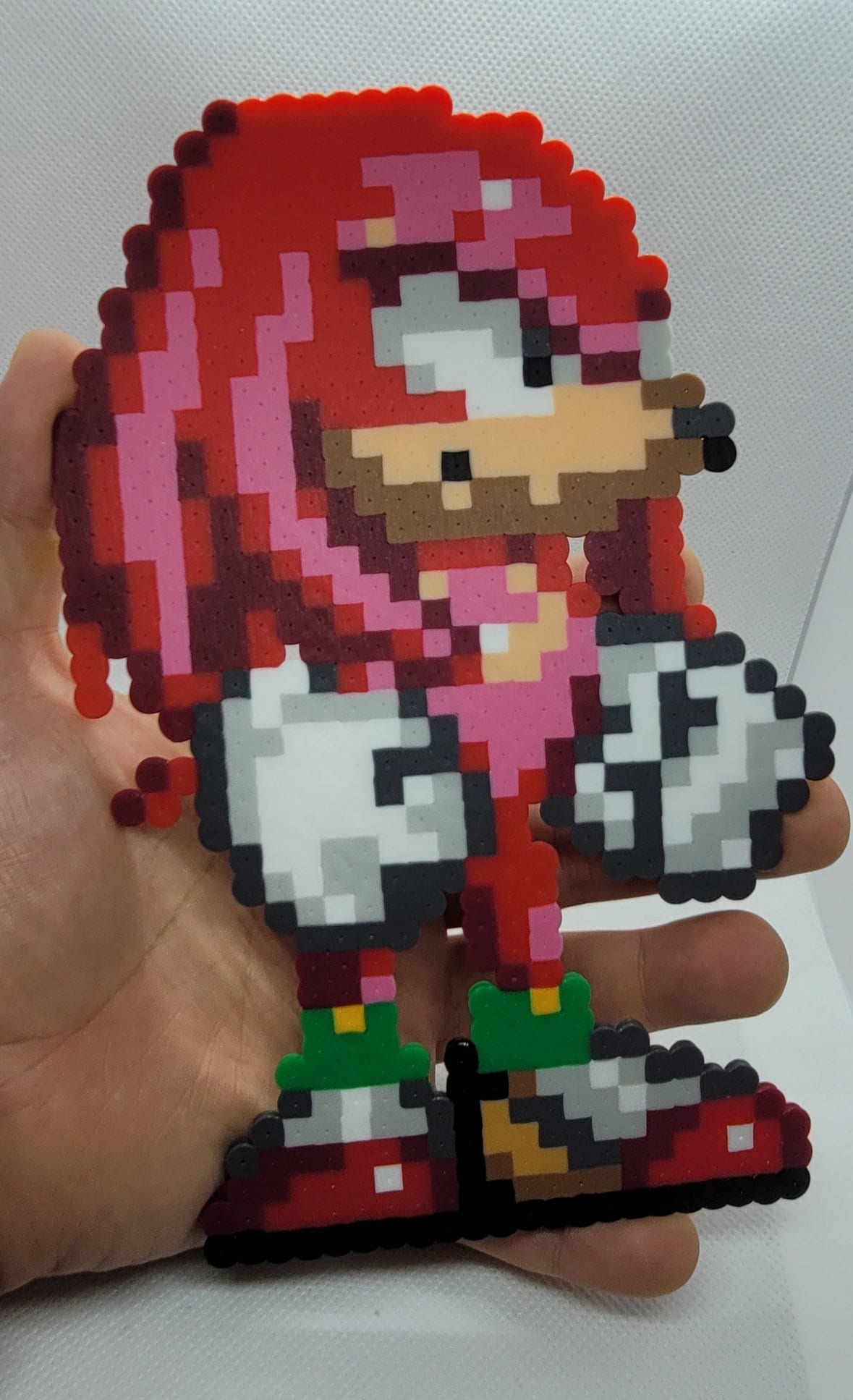 Knuckles Perler Beads Pixel Art Video Game Art Sonic | Etsy UK