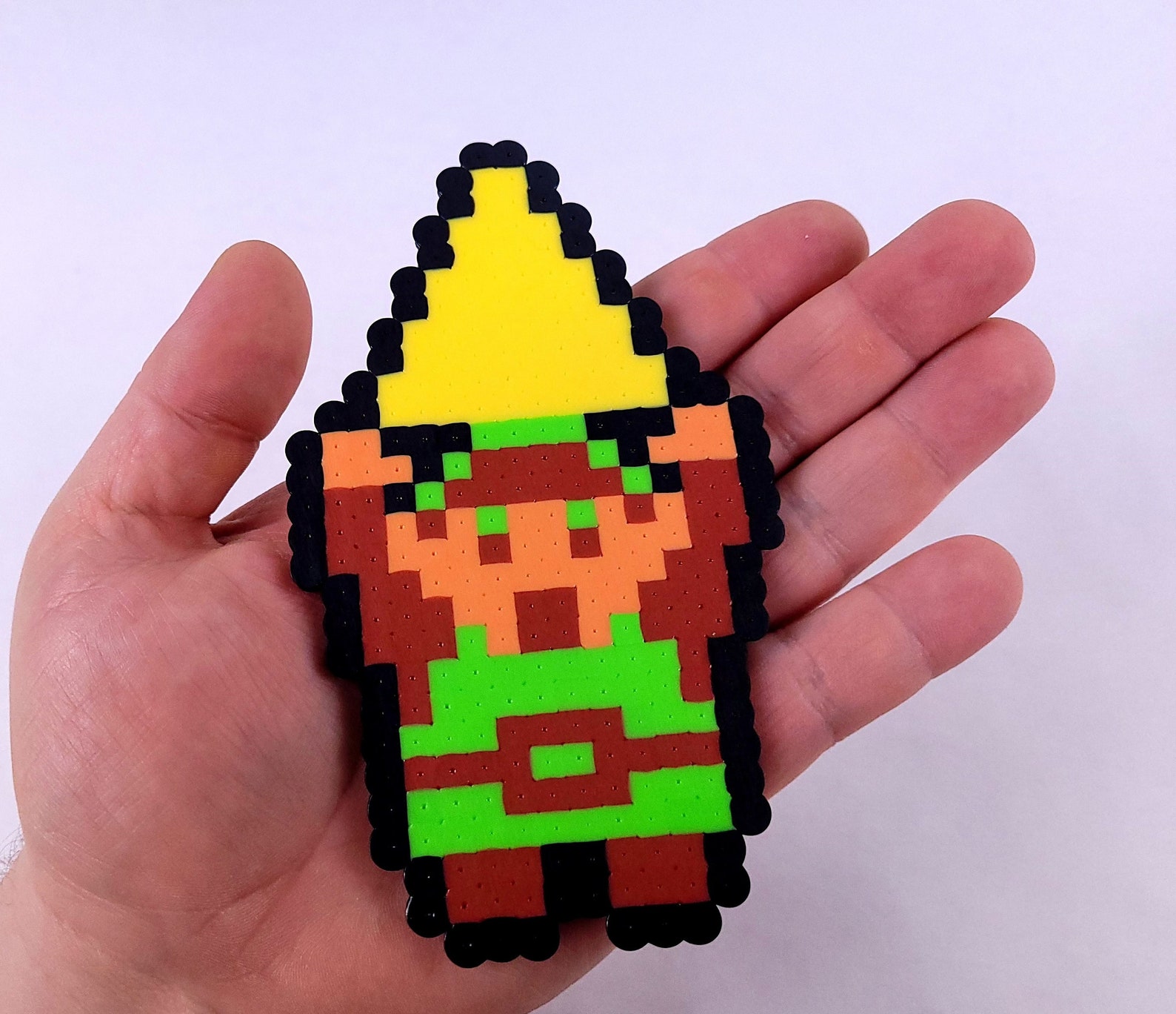 Perler Bead Figurine Link, Zelda, 8 Bit Pixel Art Xmas Tree Ornament ...