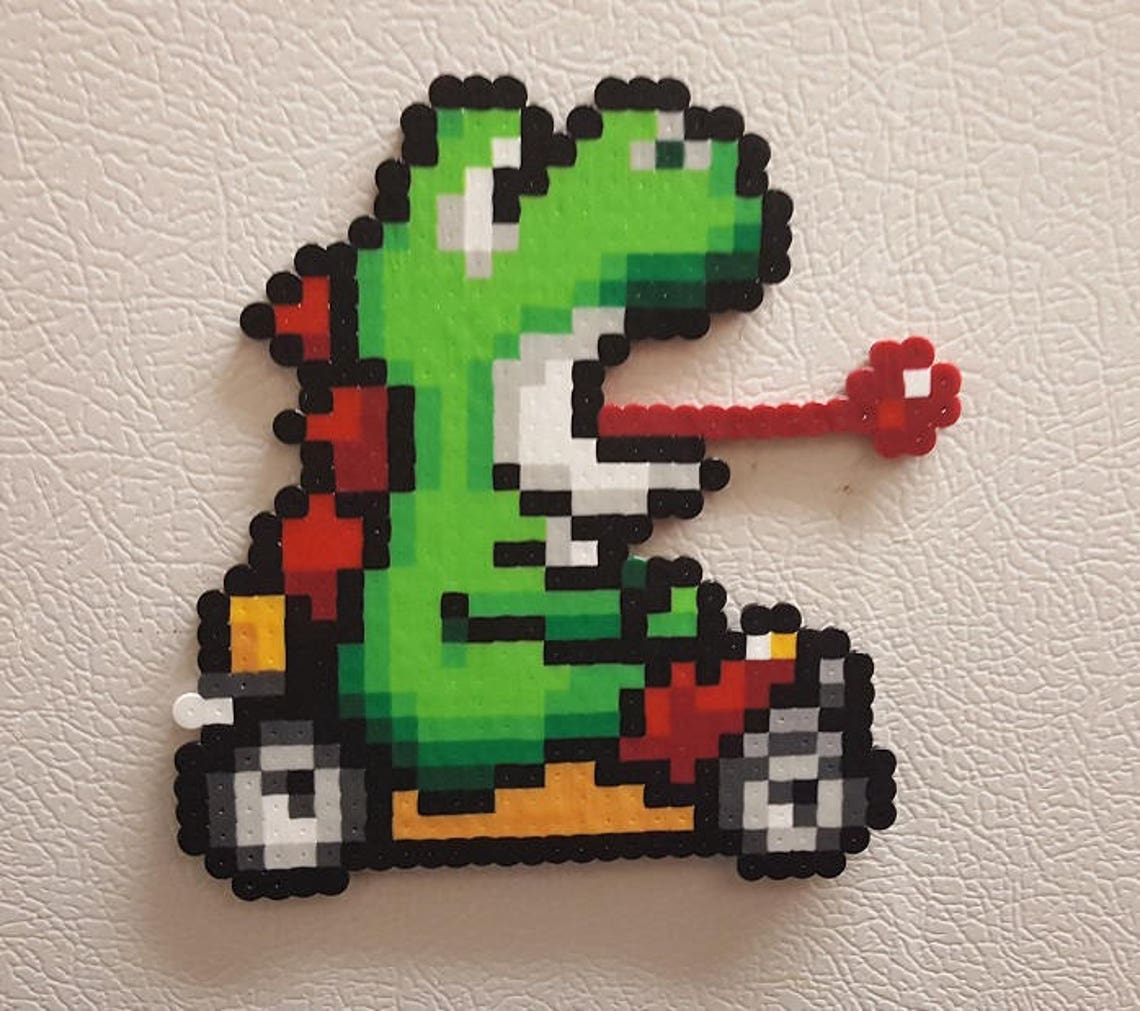 Mario Kart Perler Perlen Mario Perler Perlenkunst Esel | Etsy