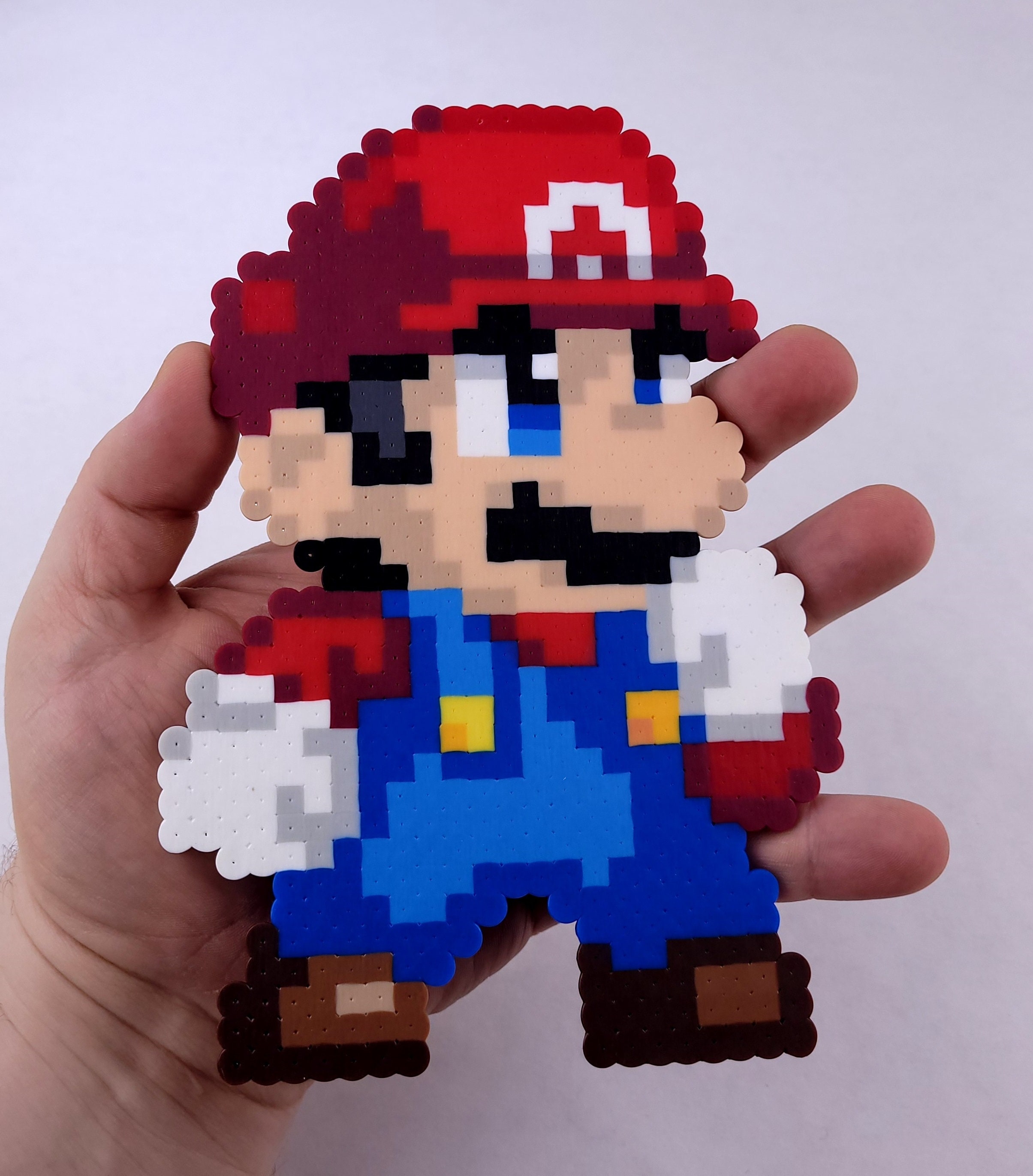 Mario Perler bead art pixel art Mario bead sprite 8 bit - Etsy México