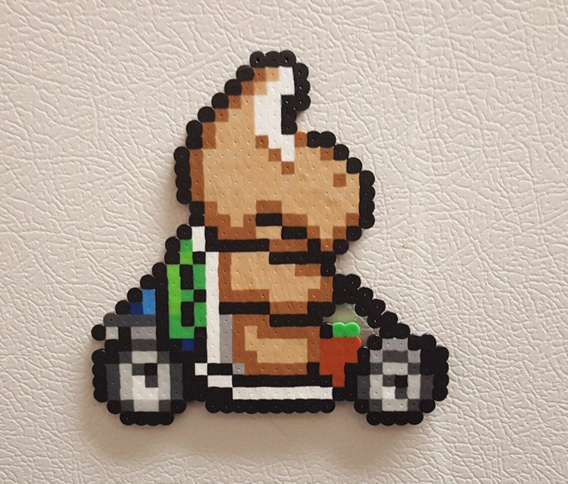 Mario Kart Perler Perlen Mario Perler Perlenkunst Esel | Etsy