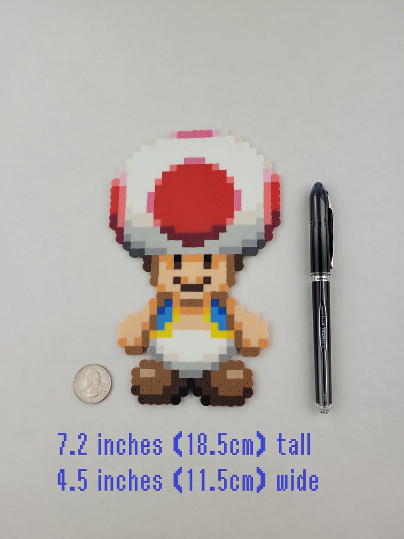 Toad Pixel Art Perler Beads Toad - Etsy