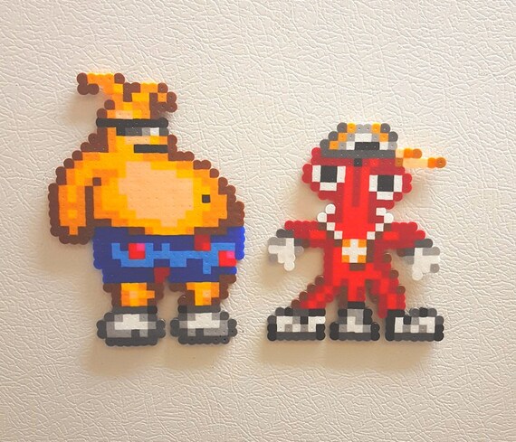 Toe Jam and Earl Perler Beads Toejam and Earl 8 bit art | Etsy
