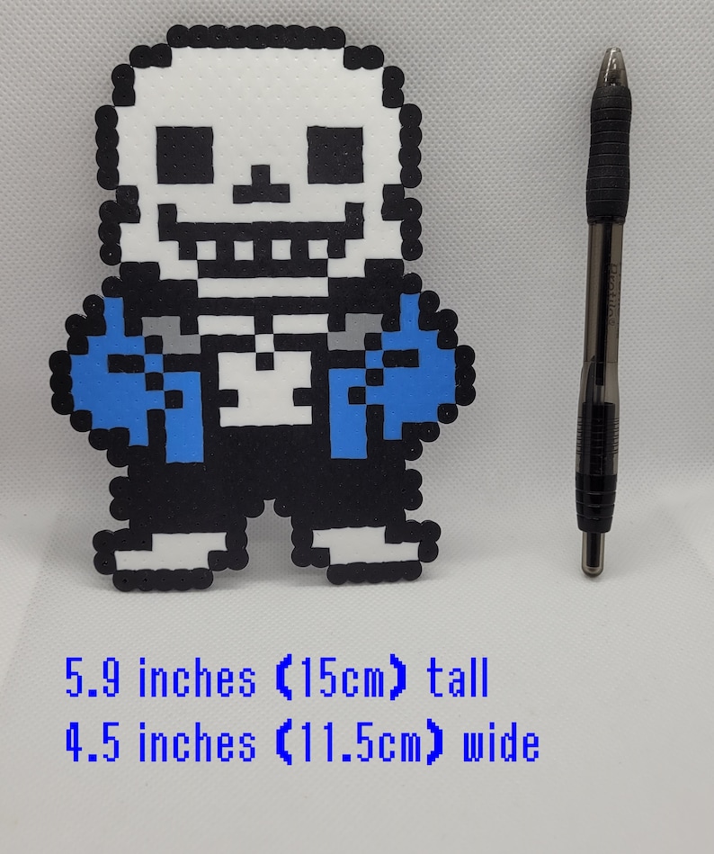 Sans Undertale Perler Bead Art | Etsy
