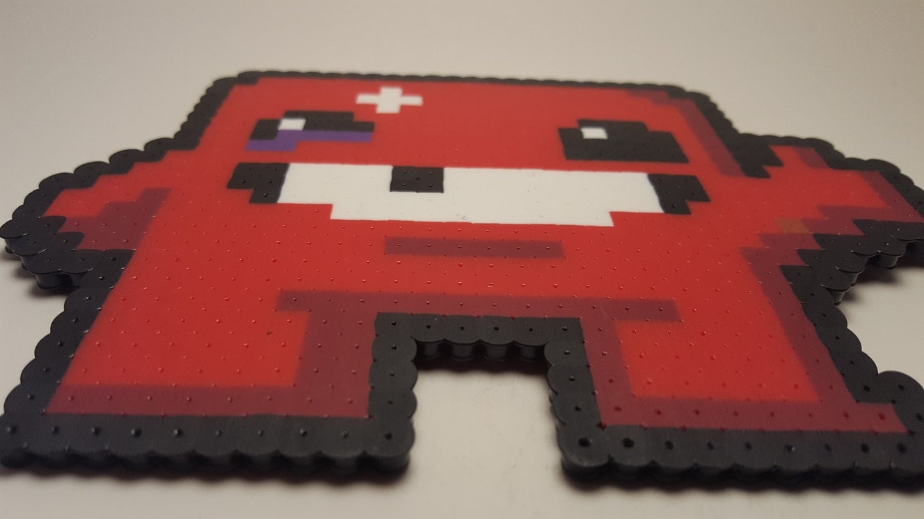 Super Meat Boy Perler Beads Retro Pixel Art Unique Gamer - Etsy Canada