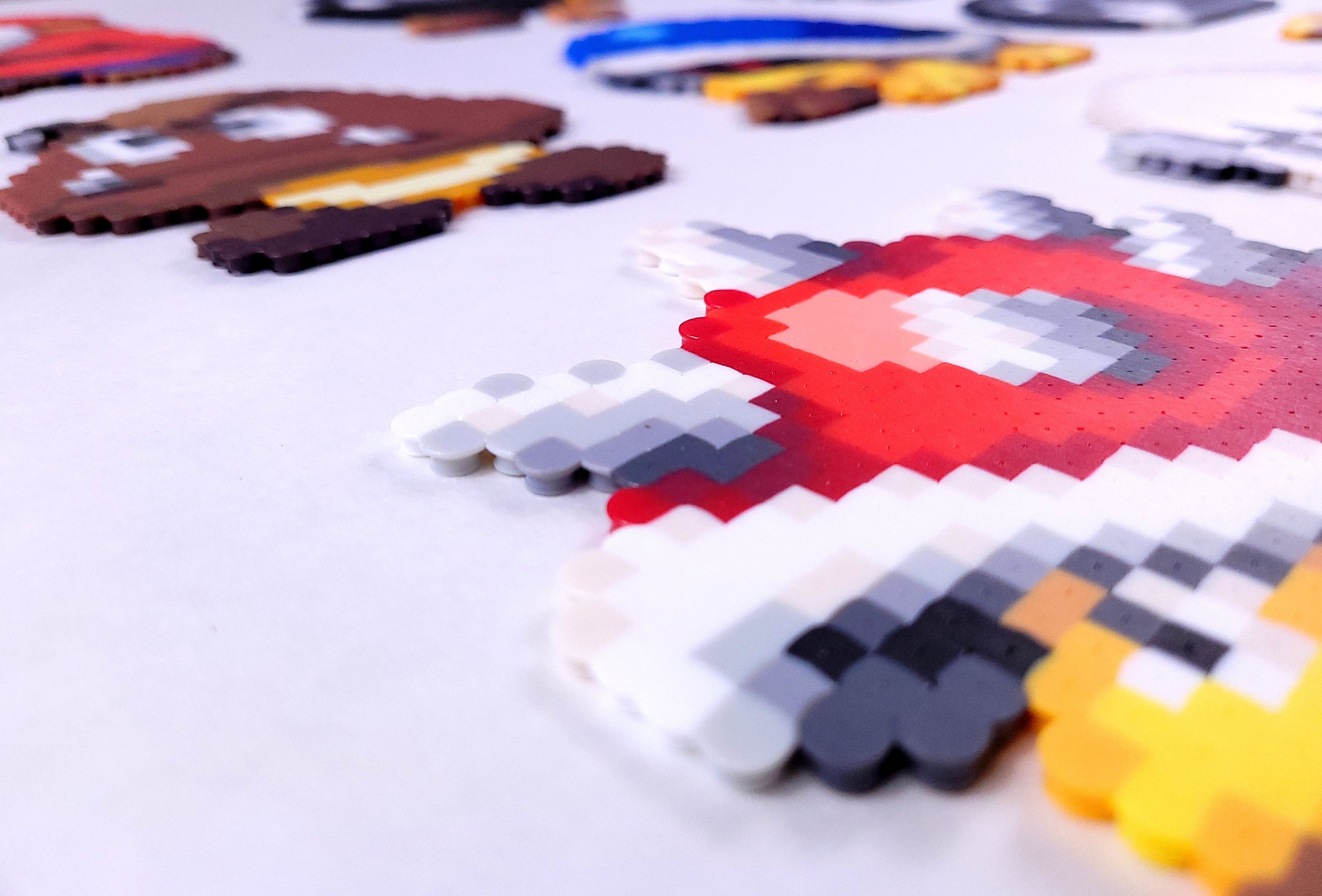 Mario Perler Baddies 8 Bit Pixel Art Perler Bead Art Boo | Etsy UK