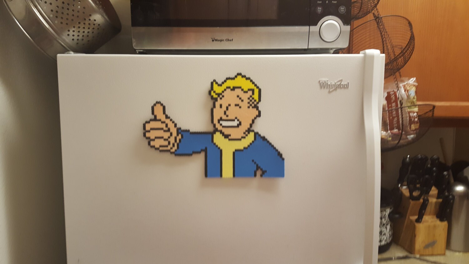 Fallout 4, Vault Boy, Perler Beads, hama beads, pip boy, perler, Nuka ...