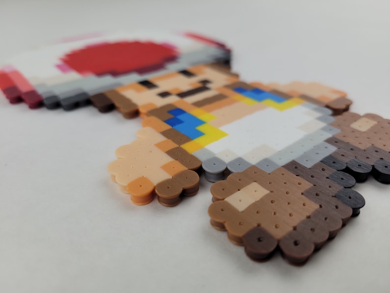 Toad Pixel Art Perler Beads Toad - Etsy