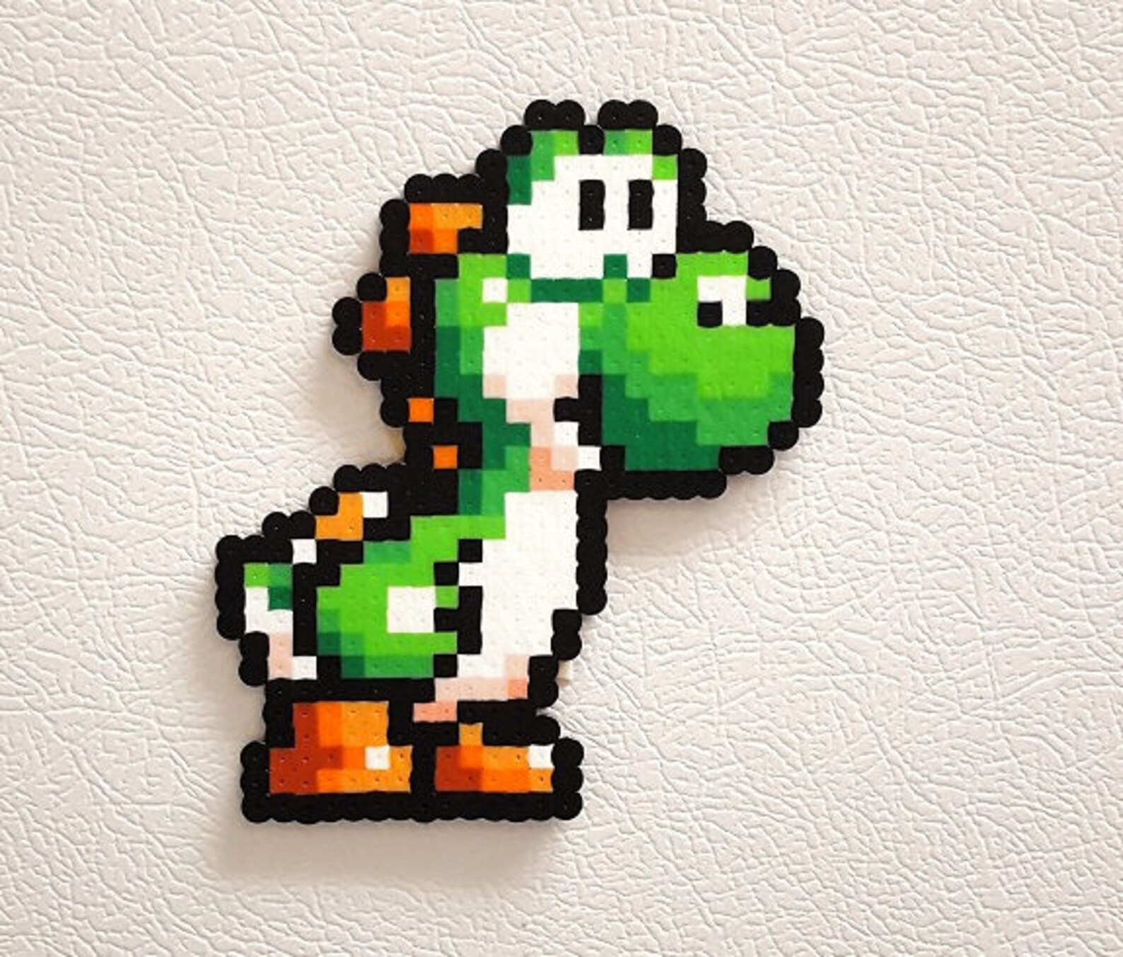 Yoshi Perler Abalorios Mario sprite de cuentas pixel art | Etsy