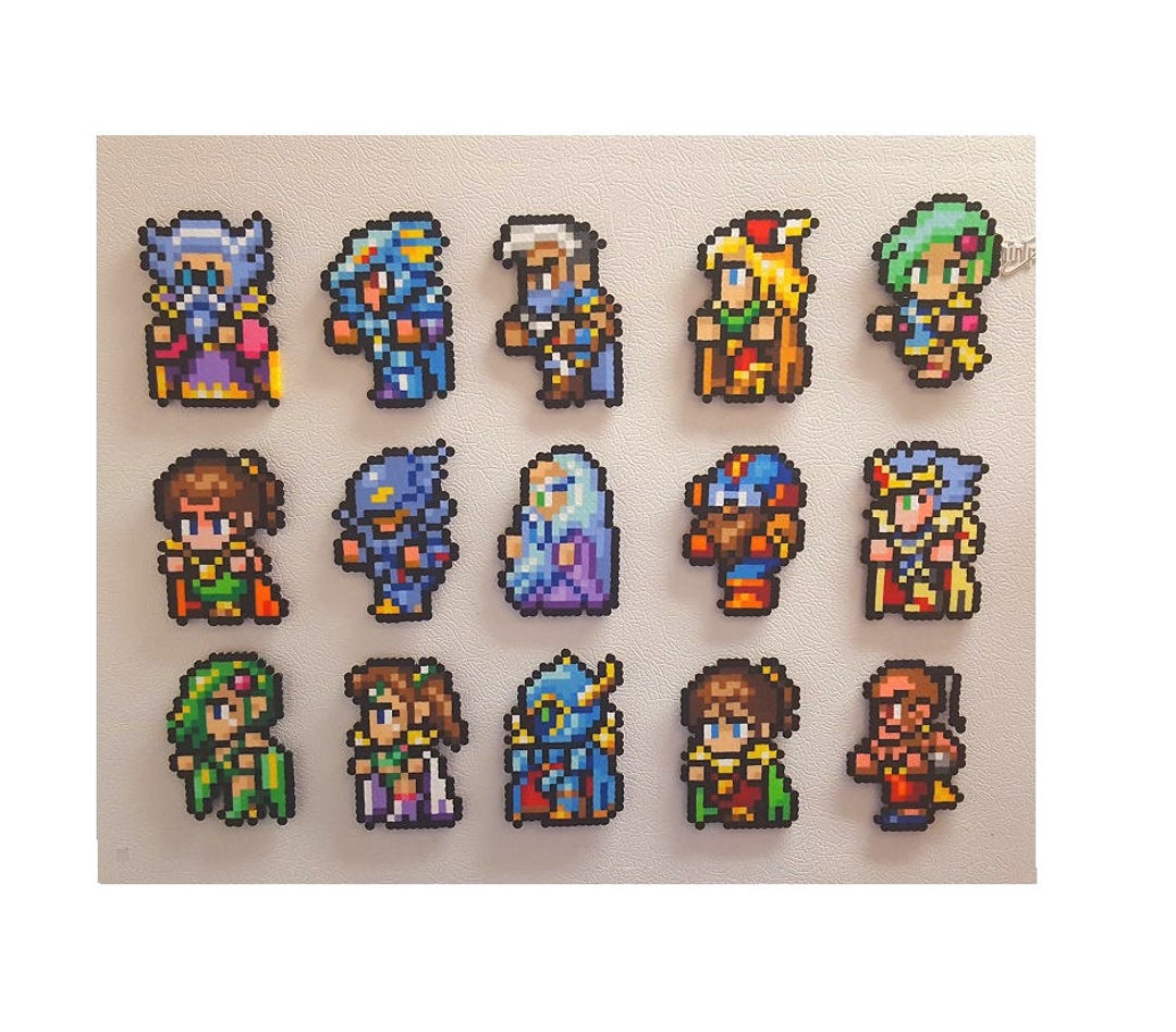 Final Fantasy IV Perler Bead Sprite: SNES Pixel Art - Etsy