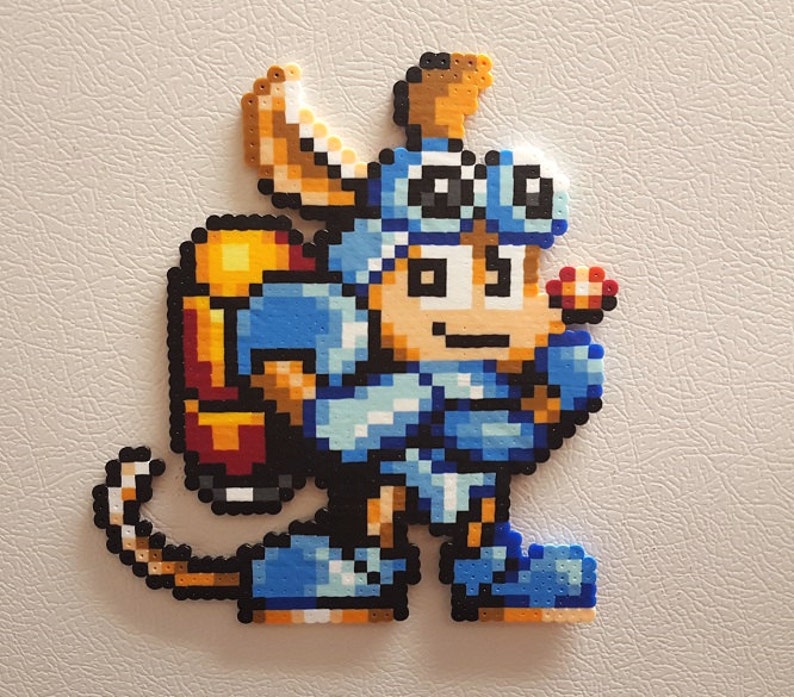 Sparkster Perler 16 Bit Video Game Fan Art Wall Decor - Etsy