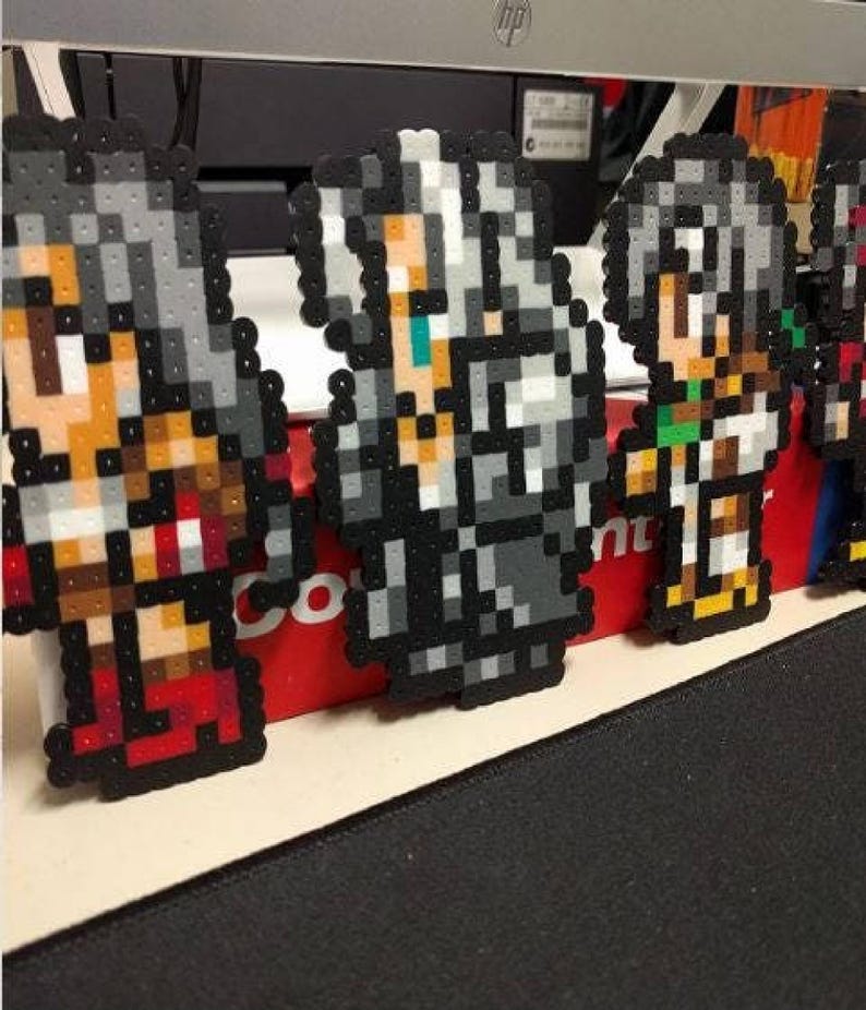 Final Fantasy 7 Perler Bead Magnets: FF7 Pixel Art - Etsy