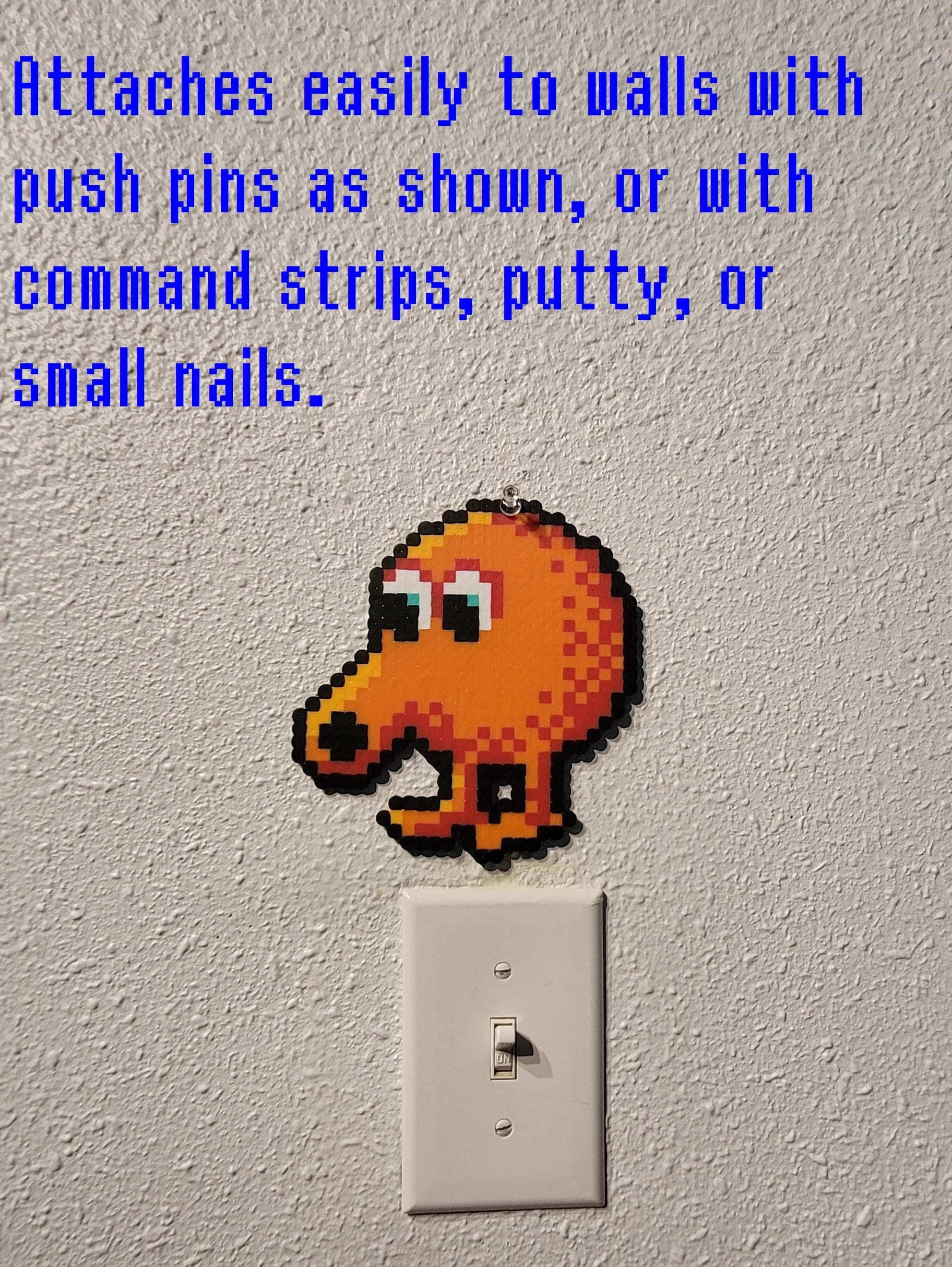 Q-bert Perler Bead Sprite: Retro Arcade Pixel Art - Etsy