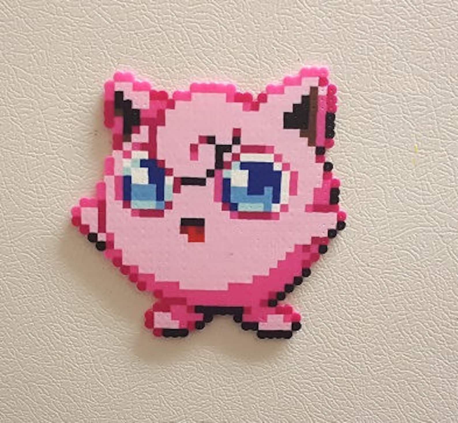 Jigglypuff Perler Bead Ornament: 8-bit Pixel Art Gamer Gift - Etsy
