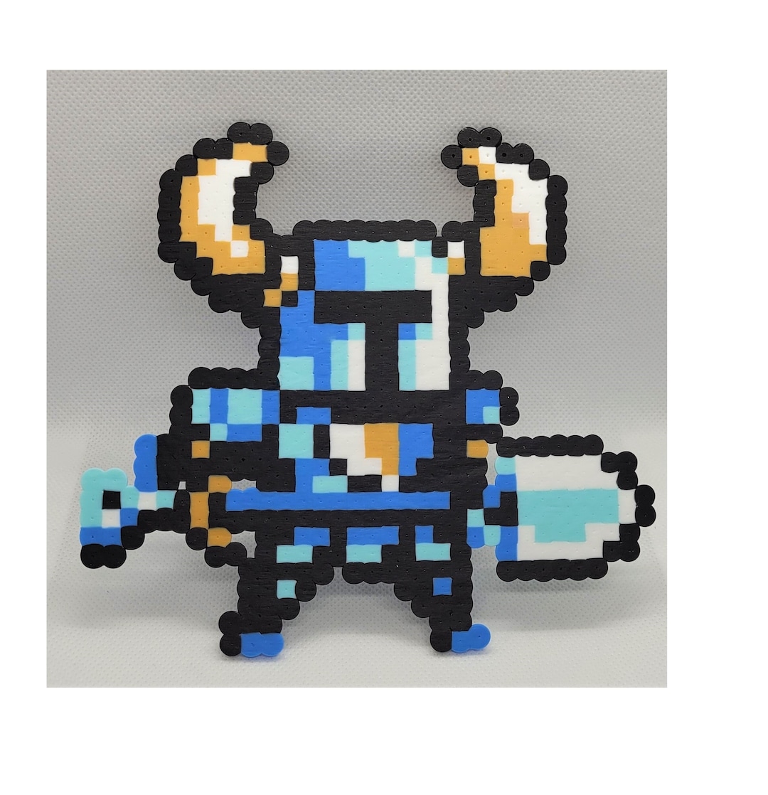 Shovel Knight Perler Bead Pixel Art, Fridge Magnet, Keychain, Christmas ...