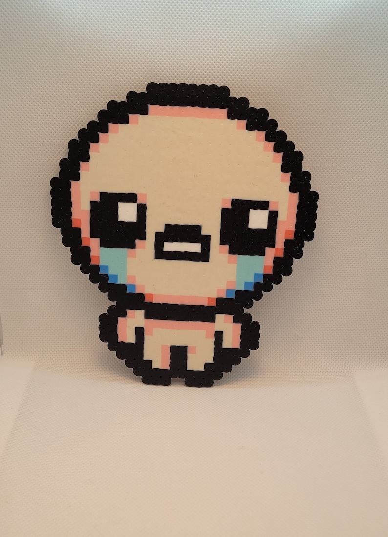 The Binding of Isaac Bead Art, Perler Pixel Art Figure, 8 Bit Bead Art ...