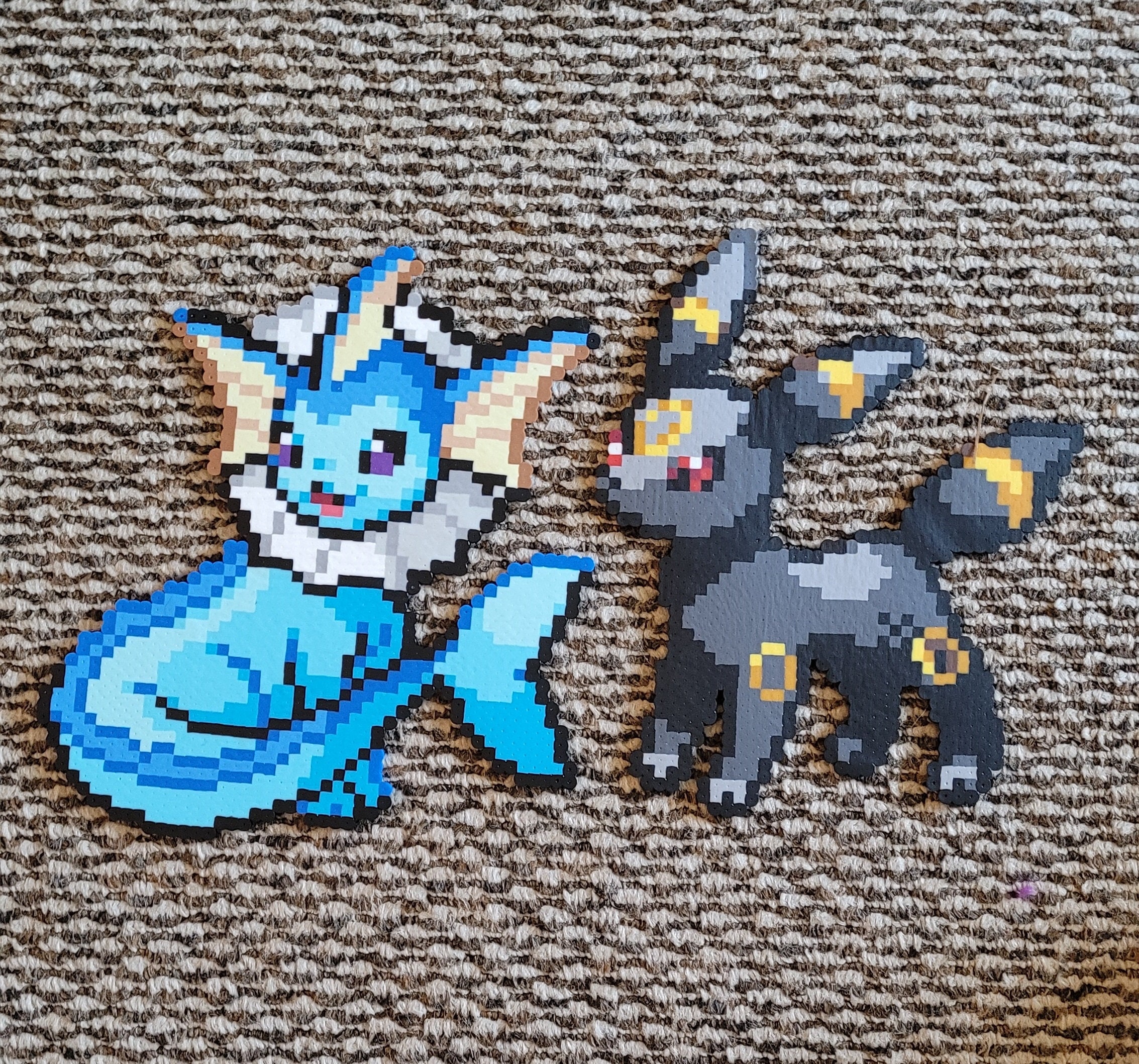 Perler And Vaporeon Kjolteon Perler Beads Pokemon, Eeveelution Pixel