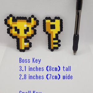 Legend of Zelda Boss Key Keychain, Perler Bead Magnet, Link to the Past ...