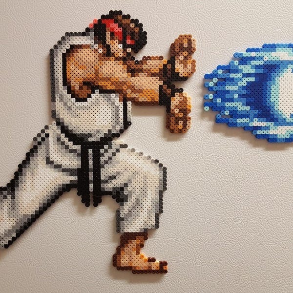 Ryu Pixel Art - Etsy UK