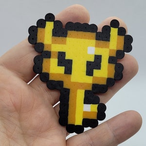 Legend of Zelda Boss Key Keychain, Perler Bead Magnet, Link to the Past ...