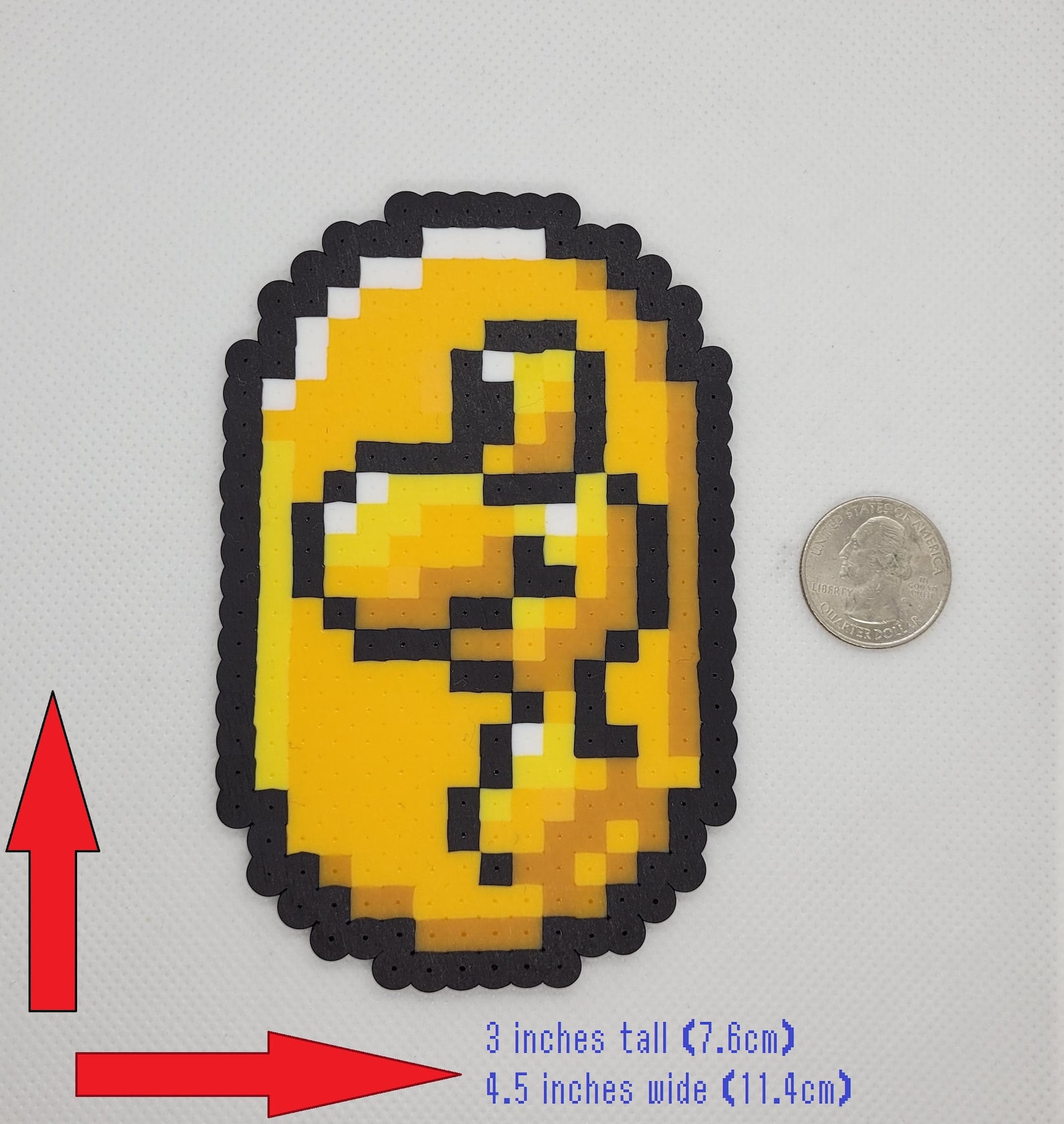 Yoshi Coin Perler Super Mario World 8 Bit Perler Bead Pixel - Etsy