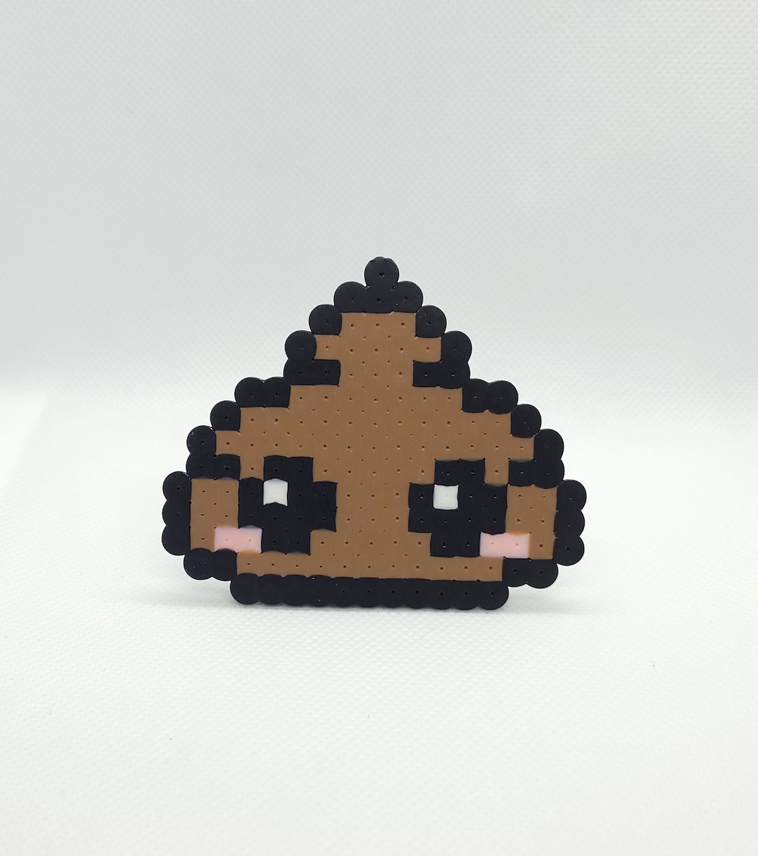Poop Emoji, Kawaii Poo, Perler Beads, Pixel Art, Shit, Crap, Stocking ...